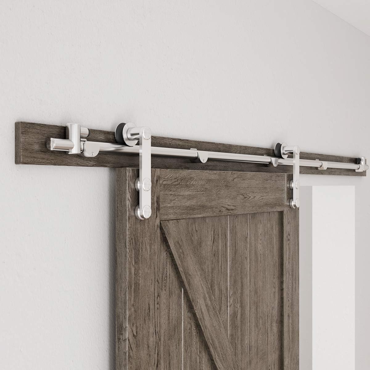 Sliding Barn Door Hardware Kit, Stainless Steel – SmartStandard